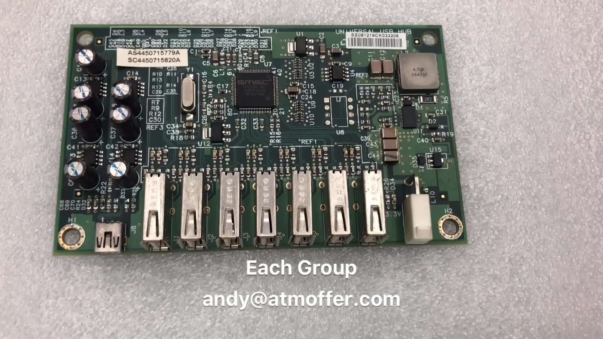 Ncr 66xx Universal Misc Usb-hub De Nivel Superior Assy Rohs Partes Atm ...