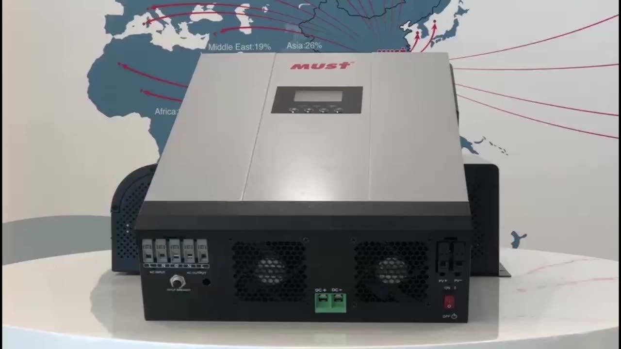 Must Hybrid Solar Inverter Pv1800 Pro 3000w 24v 120-450v Mppt High ...
