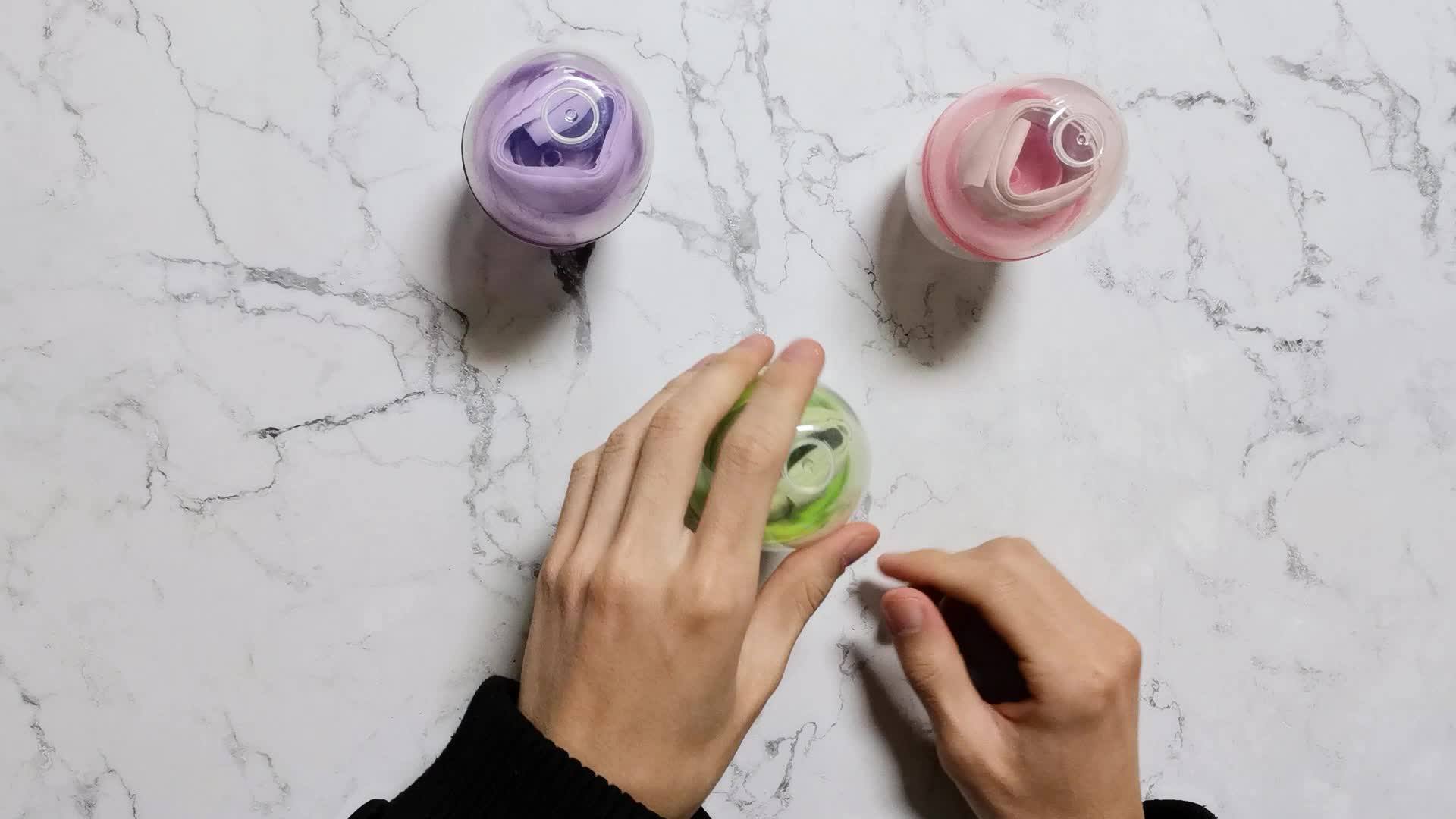 New 2 Pieces E-zip Silicone Straw Set Easy Cleaning Reusable Split ...