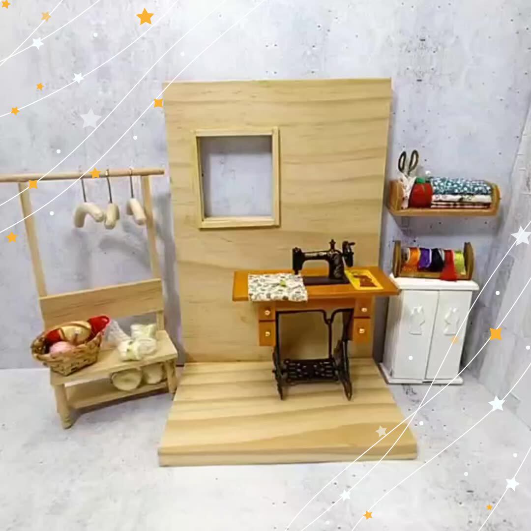 Miniature 2020 Vintage Tailor Shop Sewing Machine Diy Accessories - Buy ...