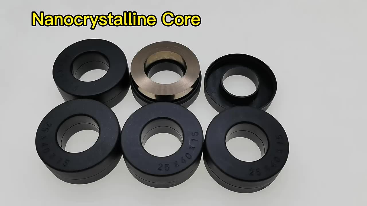 High Permeability Amorphous Nanocrystalline Cores Transformer Filter Inductor Magnetic Toroidal ...