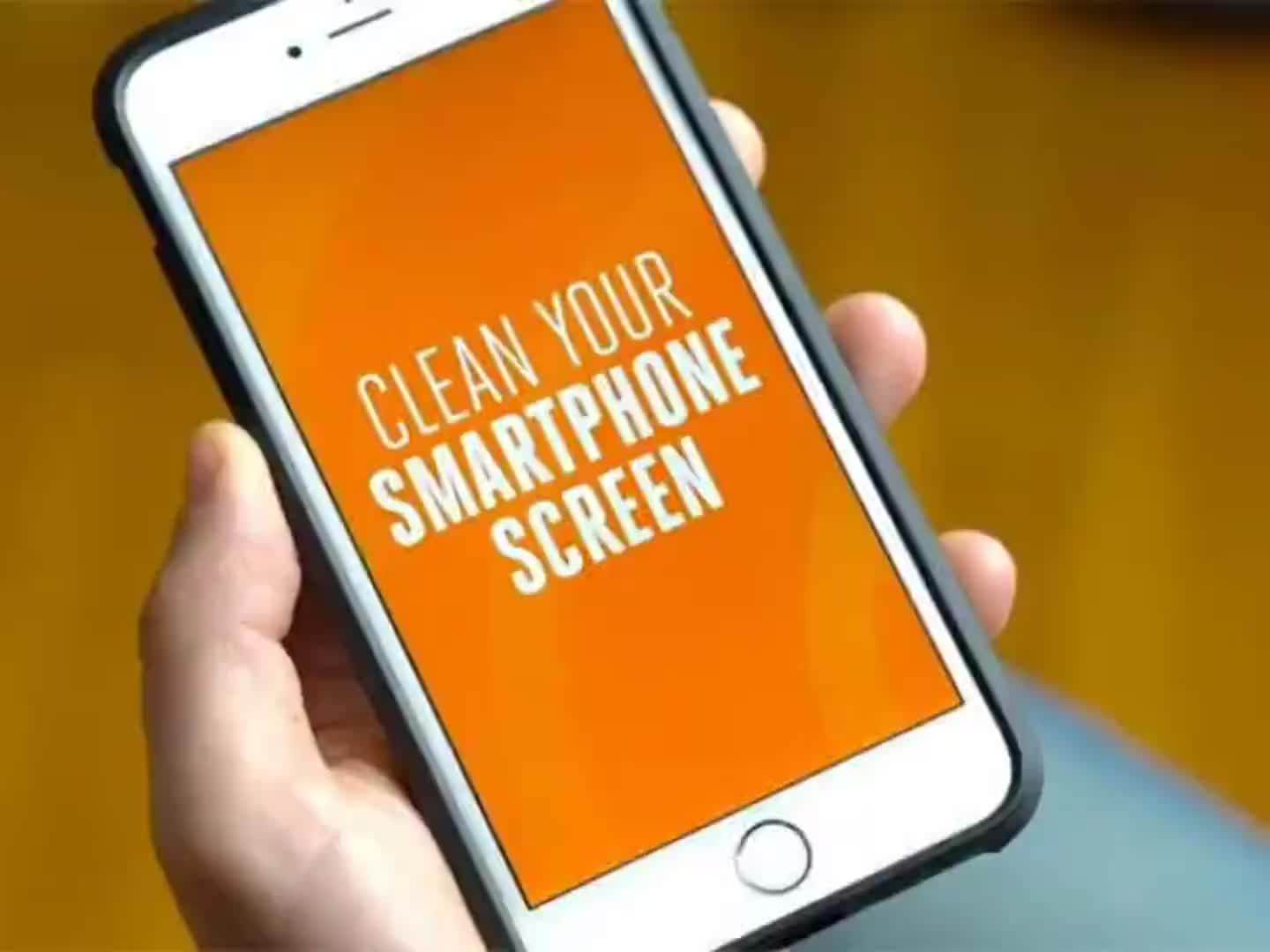 Adhesive Mobile Phone Microfiber Cloth Screen Cleaner Stickers - Buy ...