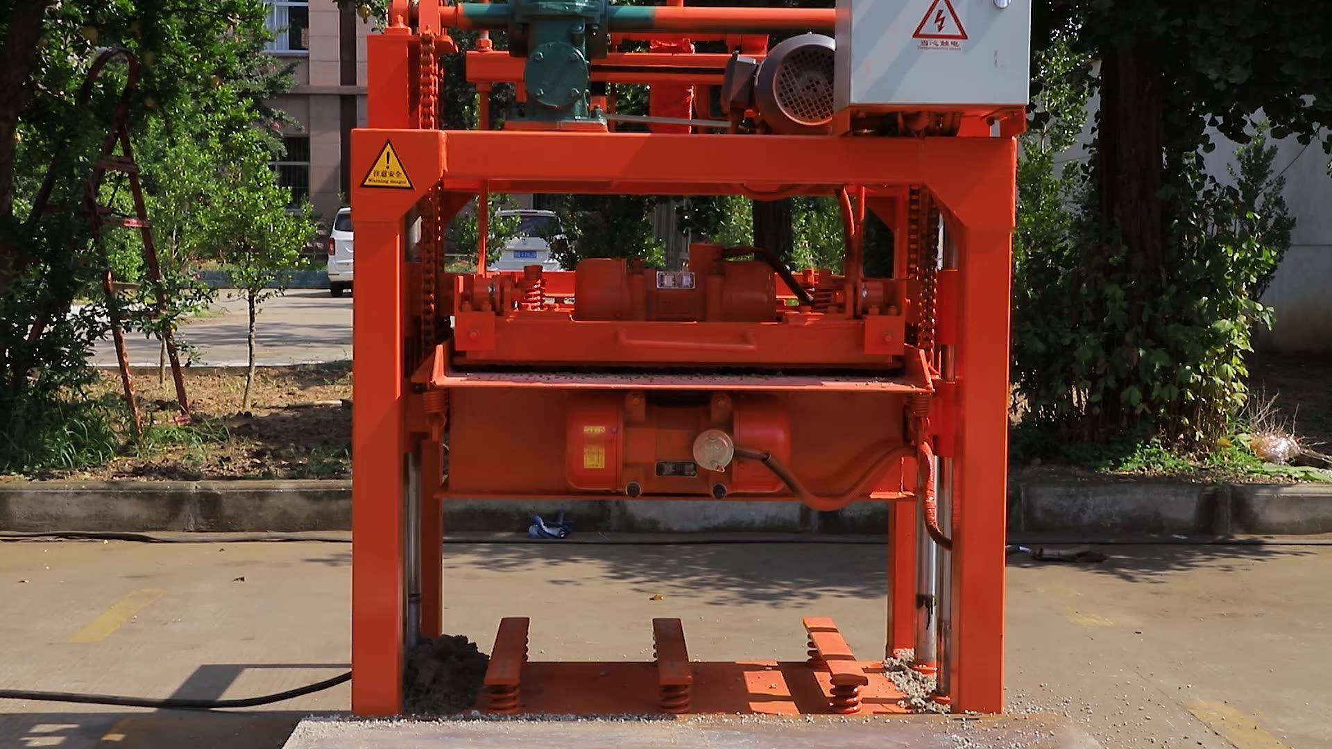 Professional Concrete Qm4-40 Manual Interlocking Brick Machine Small ...