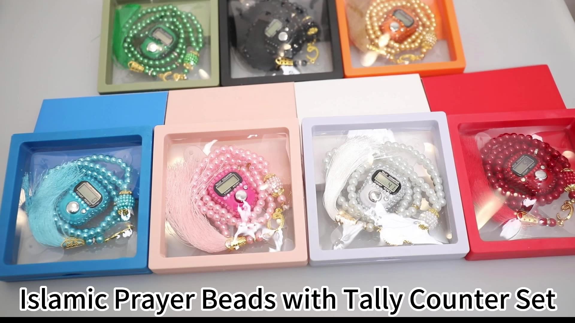 Digital Counter Set Tesbih Finger Tally Counter With Box Case Prayer ...