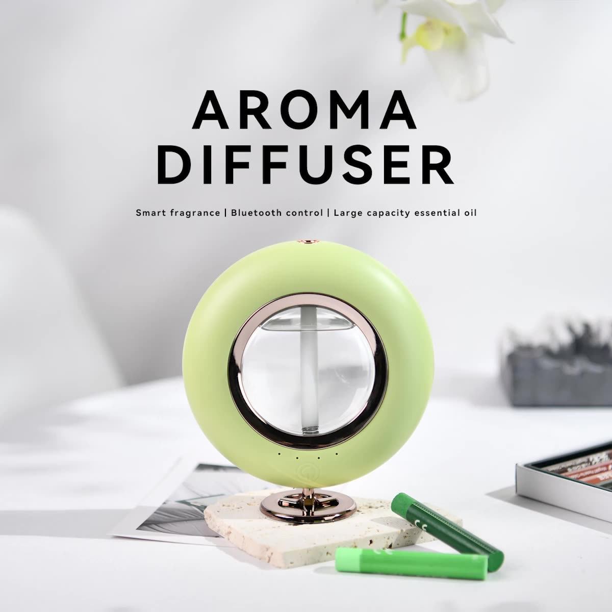 Newind Top Sale Luxury Led Light Ultrasonic Aroma Humidifier Electric ...