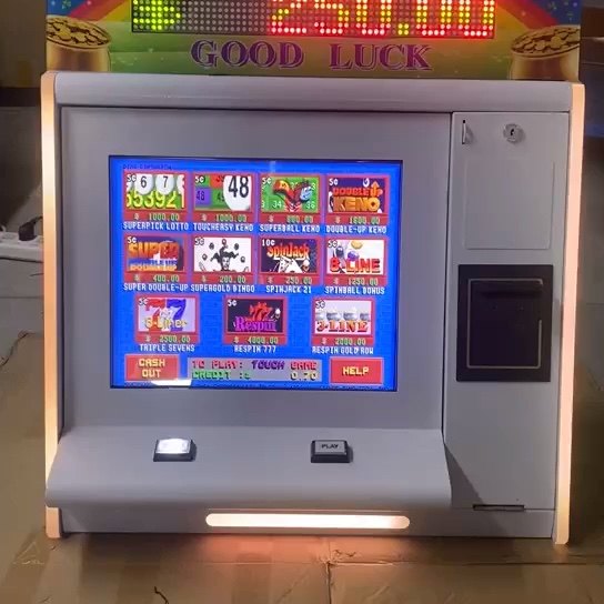 Metal Table Top Slot Machine Cabinet Pot Of Gold Slot Machine Ready ...