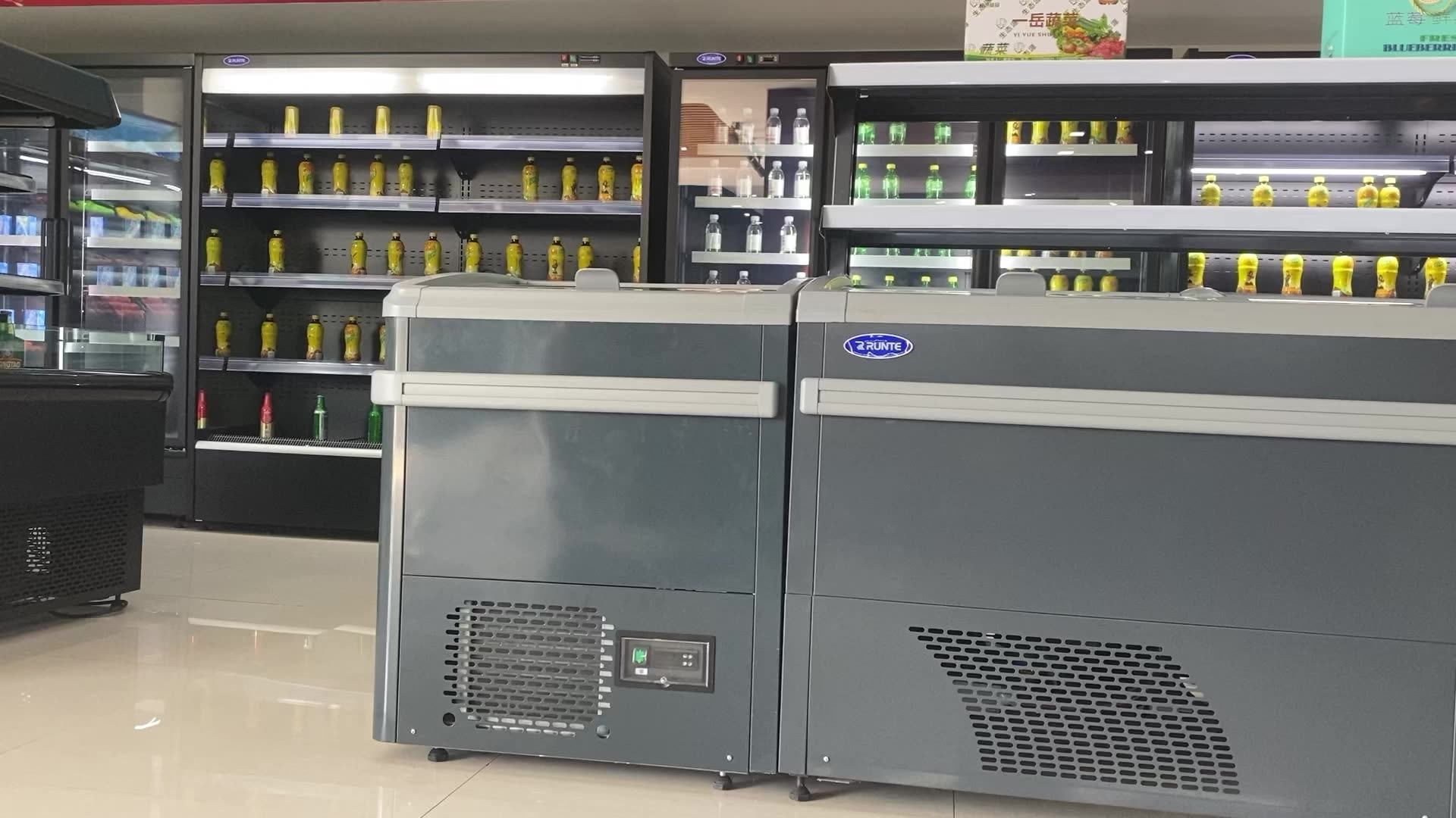 Supermarket Combination Island Freezer Fridge For Ice Cream - Buy ...
