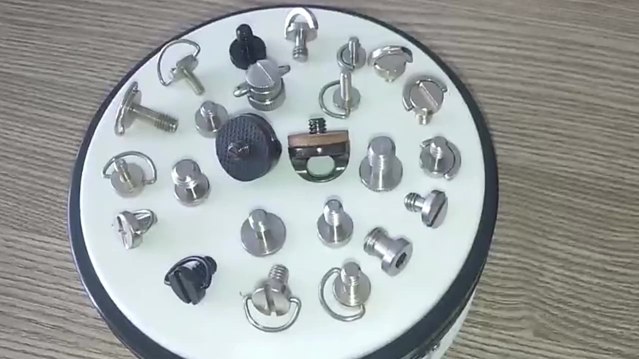 1/4 Inch Hidden Camera Screw With C Ring Round Head Slotted Hand Full ...