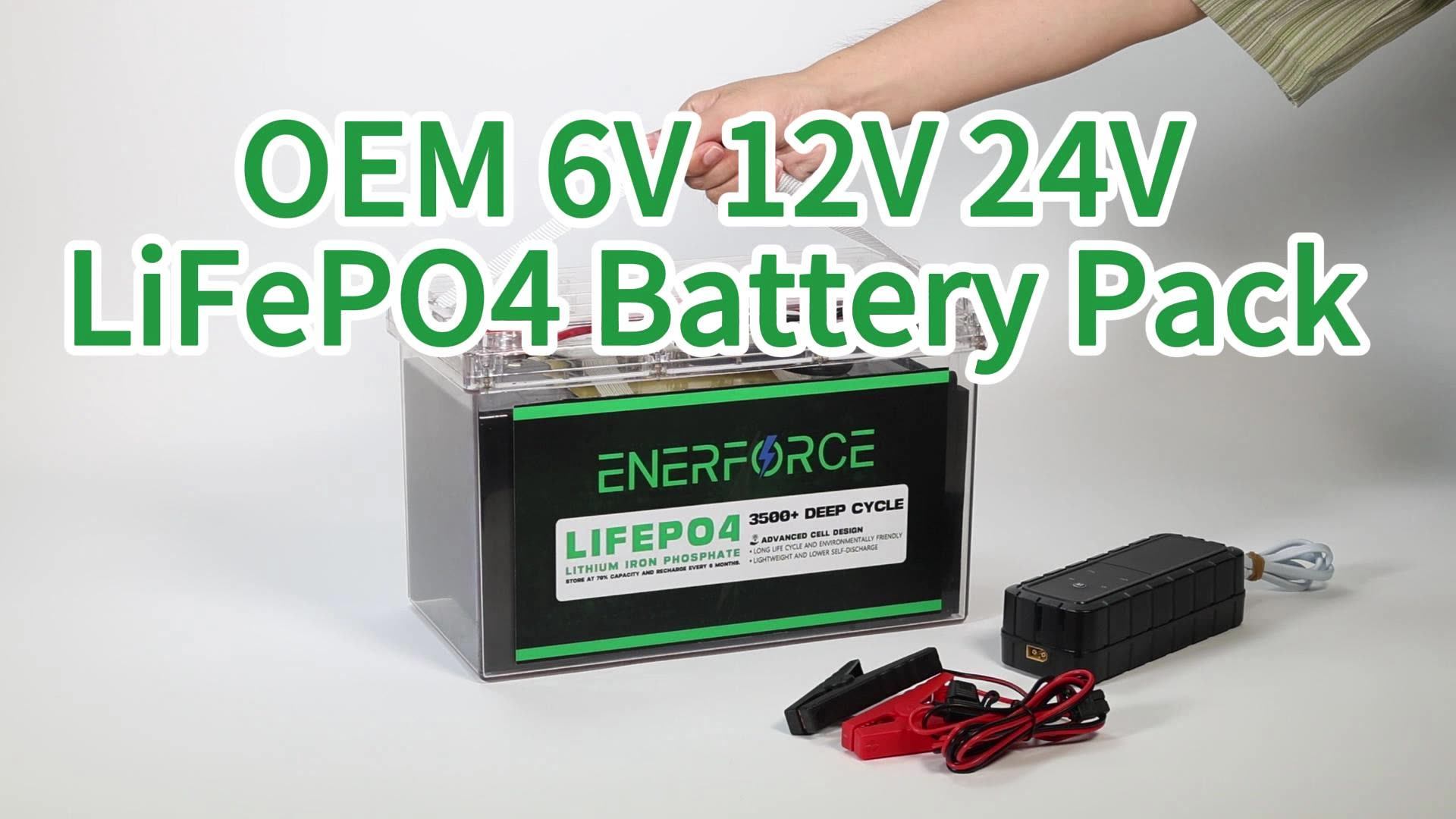 Enerforce 12v 100ah 200ah 300ah Li-ion Lithium-ion Battery Lifepo4 ...