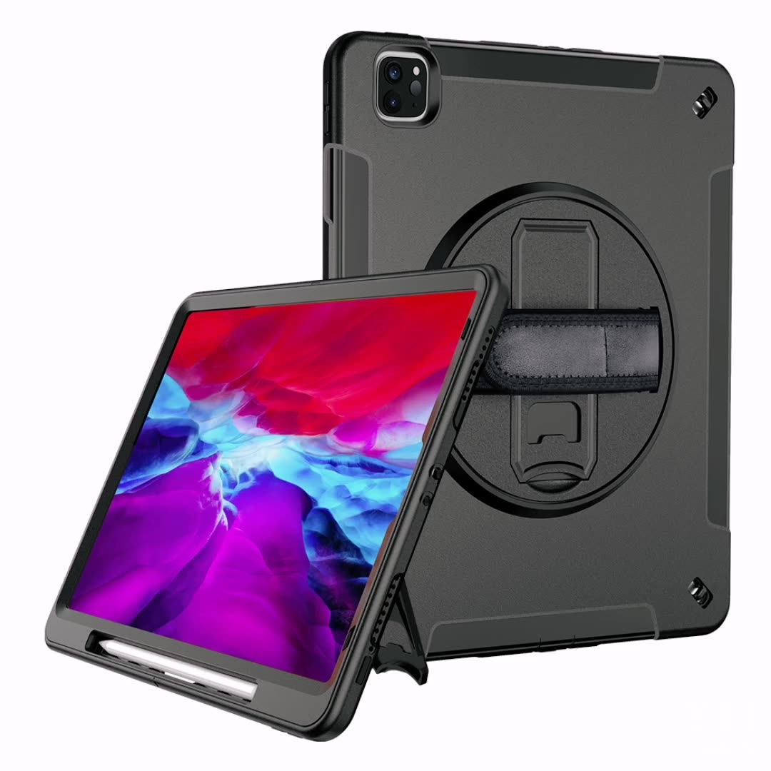 360 Degree Rotating Handheld Shockproof Case Covers For Ipad 10.2 ...