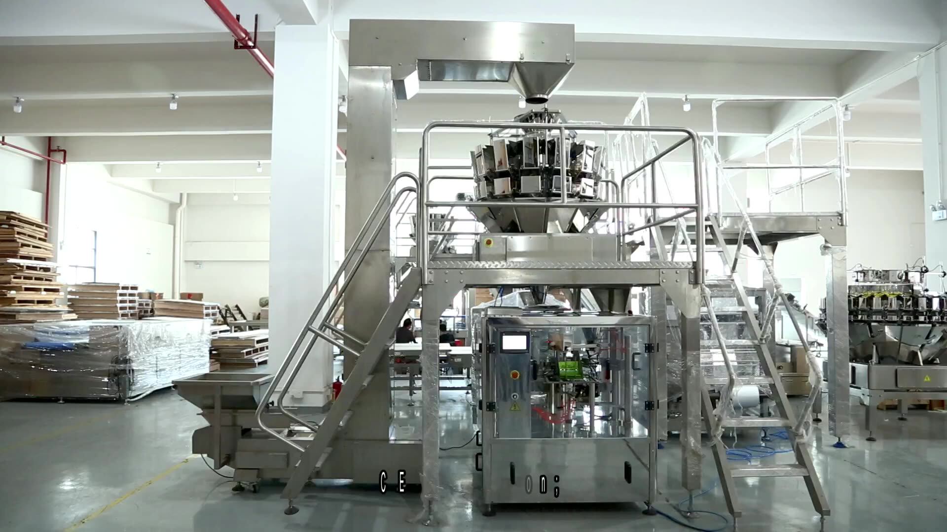 Automatic Vertical Packaging Machine Film Flowpack Pillow Stand Up Box ...