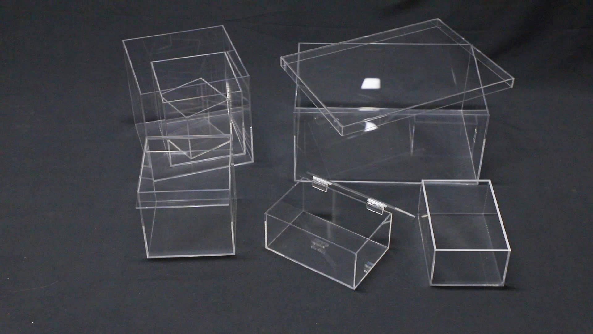 Factory Customized Transparent Acrylic Storage Box With Lid Acrylic Box ...