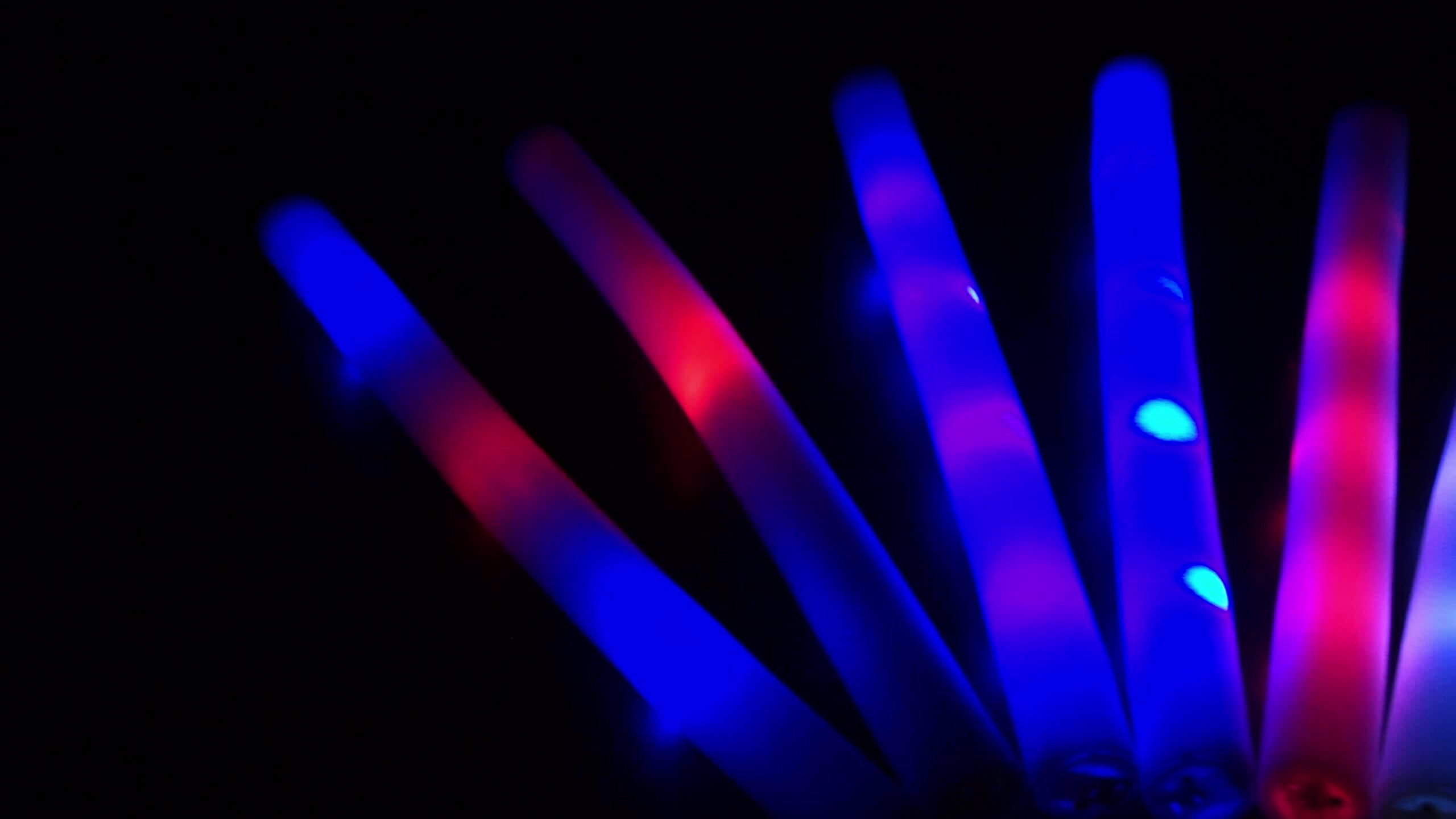 Logo Printing Flashing Effect Light Up Foam Sticks Led Foam Glow Sticks ...