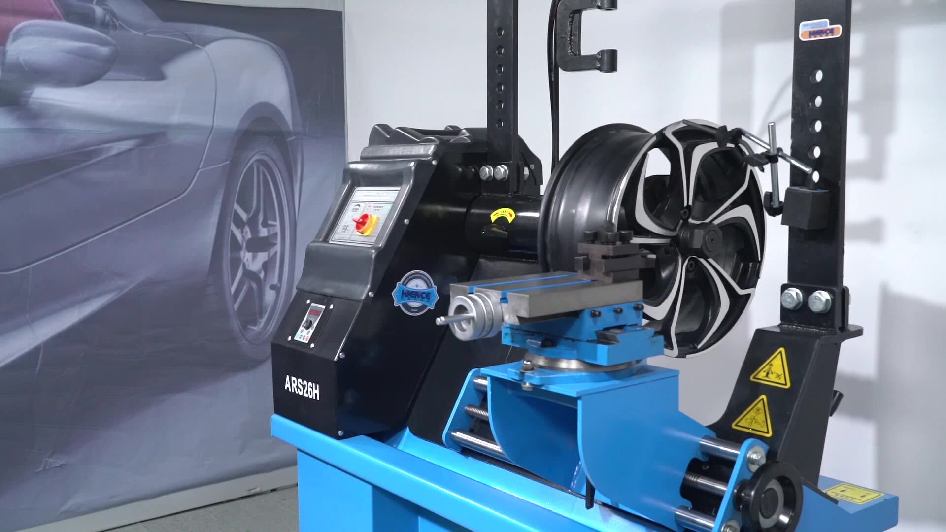 Hience Wheel Rim Straightening Lathe Machine Alloy Rim Repair Aluminium ...