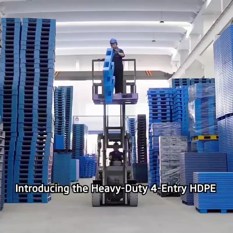Large Heavy-duty Hdpe Stackable Plastic Pallets For Storage And ...