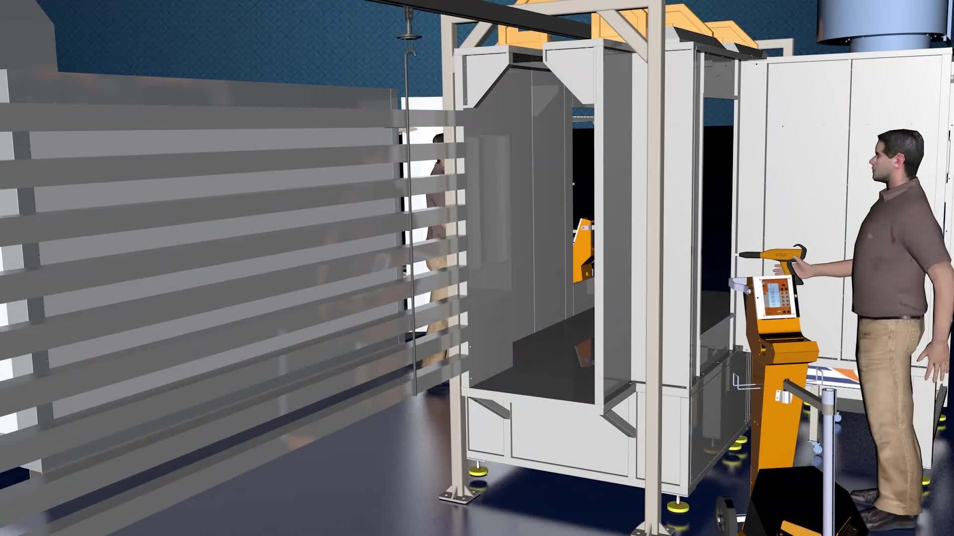 Furniture/aluminum Industry Powder Coating Spray Room/spray Booth,Spray ...