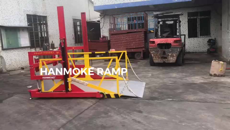 Mobile Container Loading Dock Ramp Electric Portable Loading Ramps ...