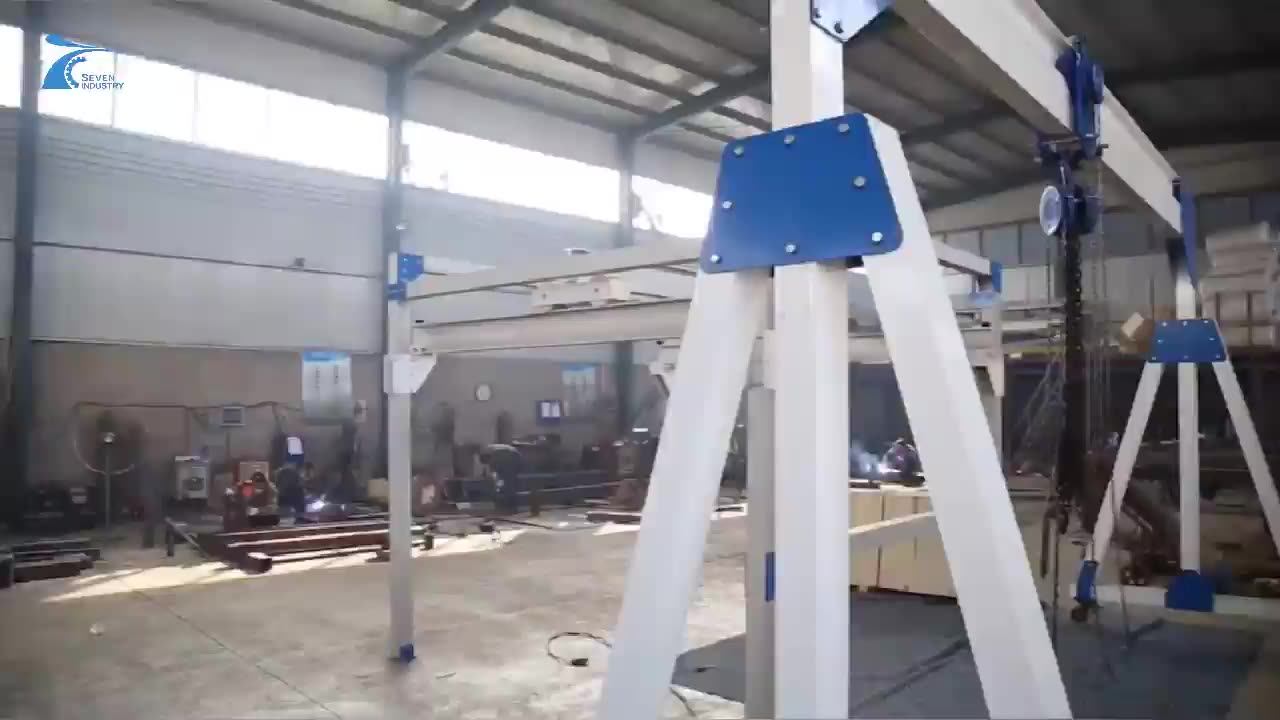 Outdoor Gantry Crane Aluminium 4 Post Portable Electrical Mobile Indoor ...