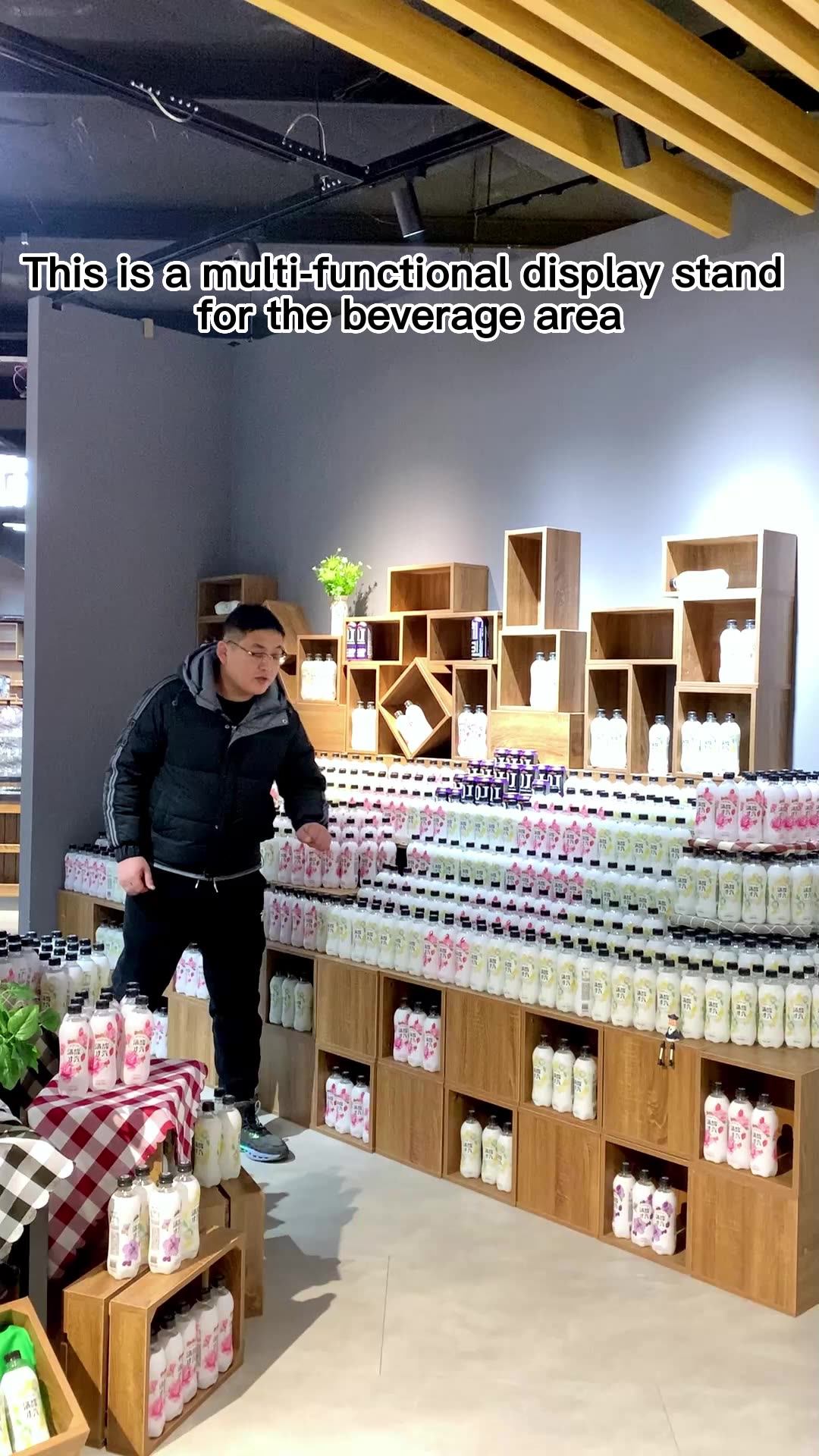 Modern Scene Shelves Supermarket Convenience Store Promotional Display ...