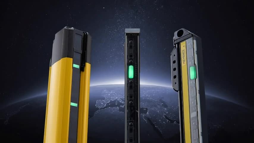 Keyence Gl-r Series Gl-r12h Infrared Led Industry Safety Light Curtain ...