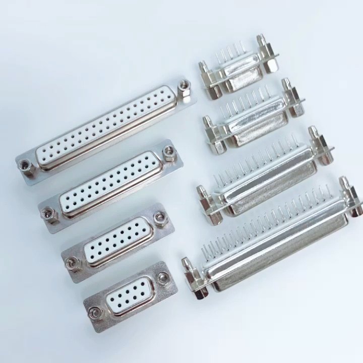 High Quality D-sub 37pin Female Connector Machined Terminal R/a Type D ...