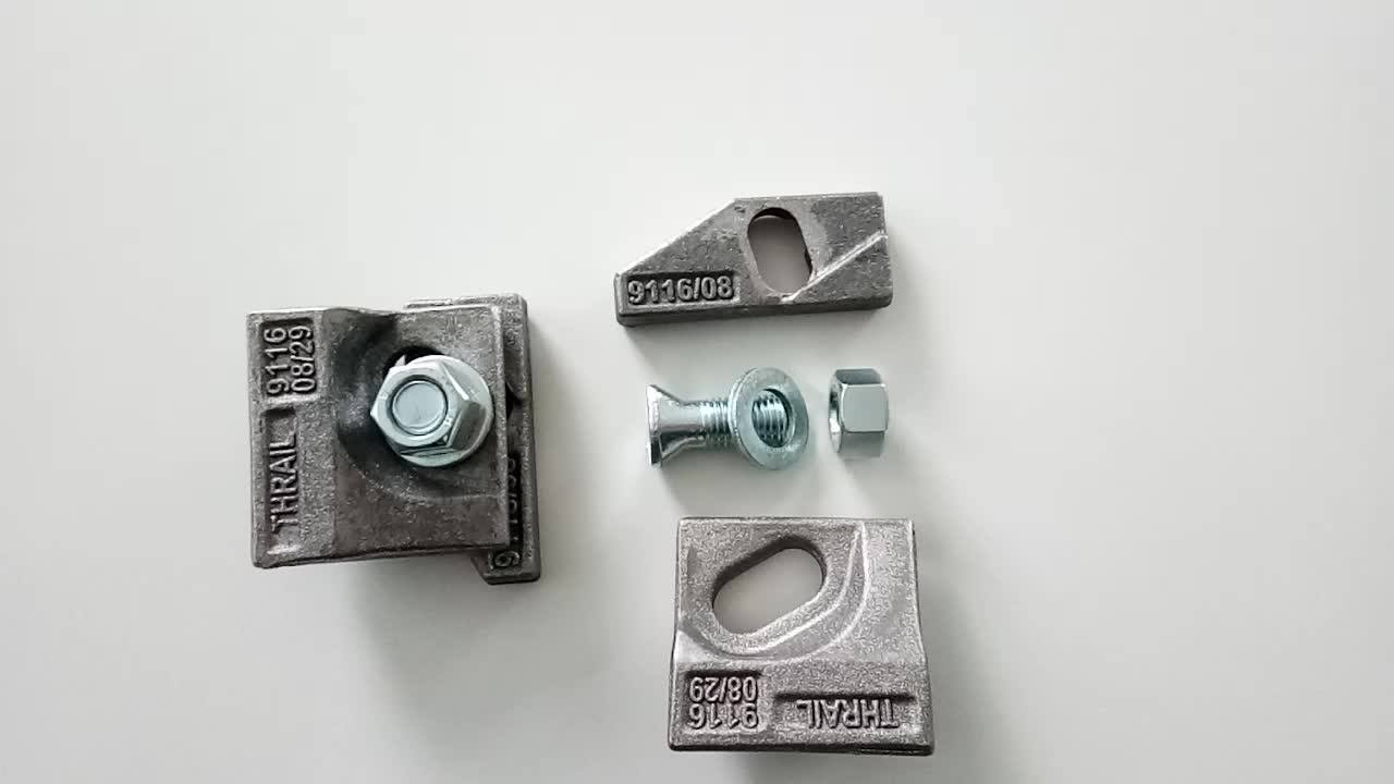Railway Fastening System Concrete Rail Clamps Crane Rail Clips - Buy ...