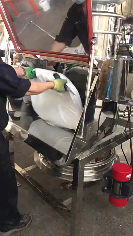 Manual Dustfree Feeding Conveyor Starch Flour Powder Bag Dumping ...