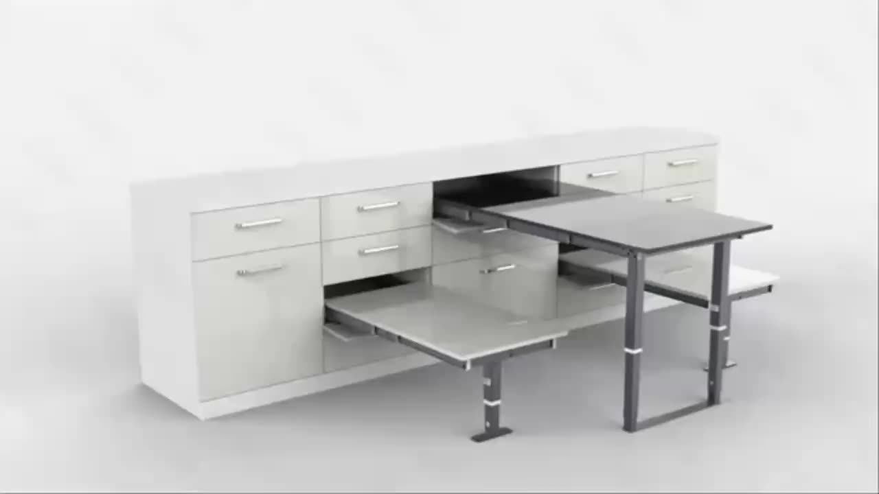 Aluminium Extender Mechanism Telescopic Folding Dining Table Sliding ...