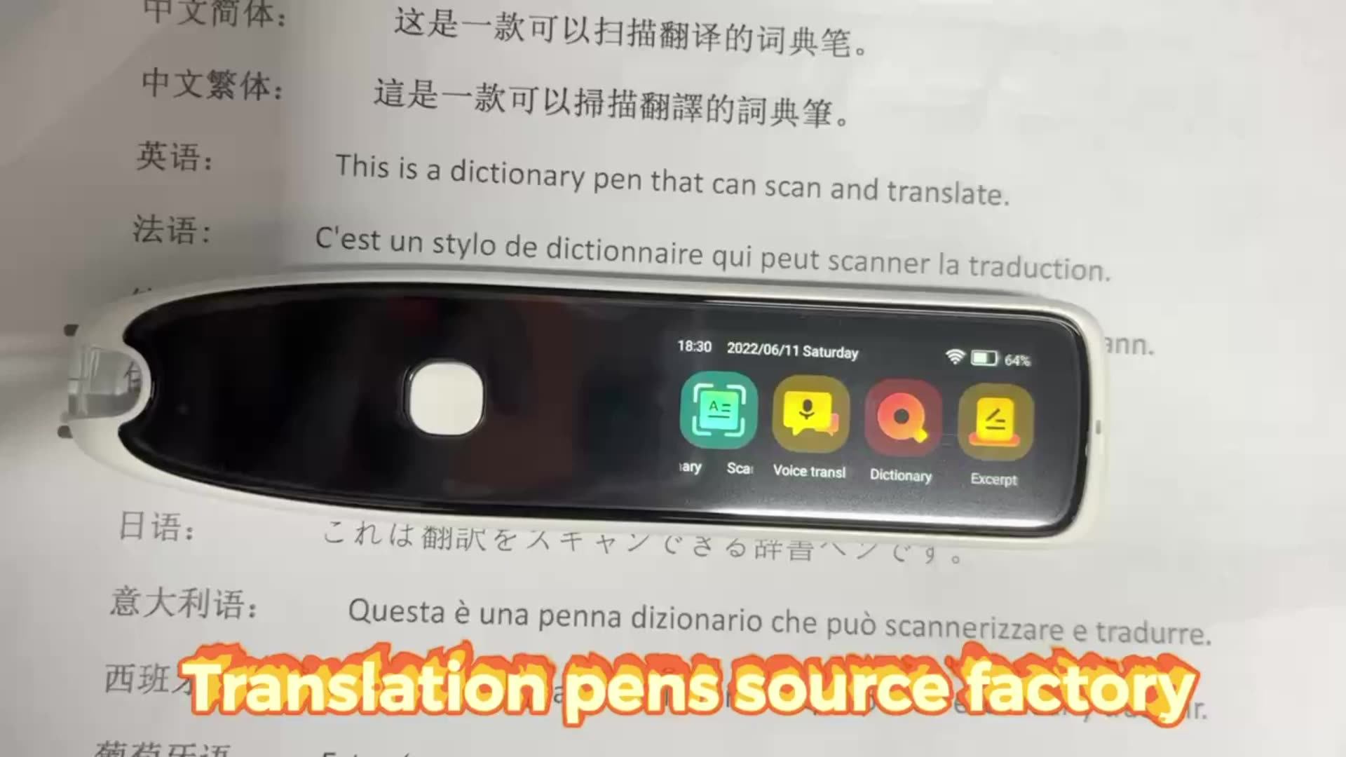 Kids Translation Pen Device For Scanning And Translating Texts And ...