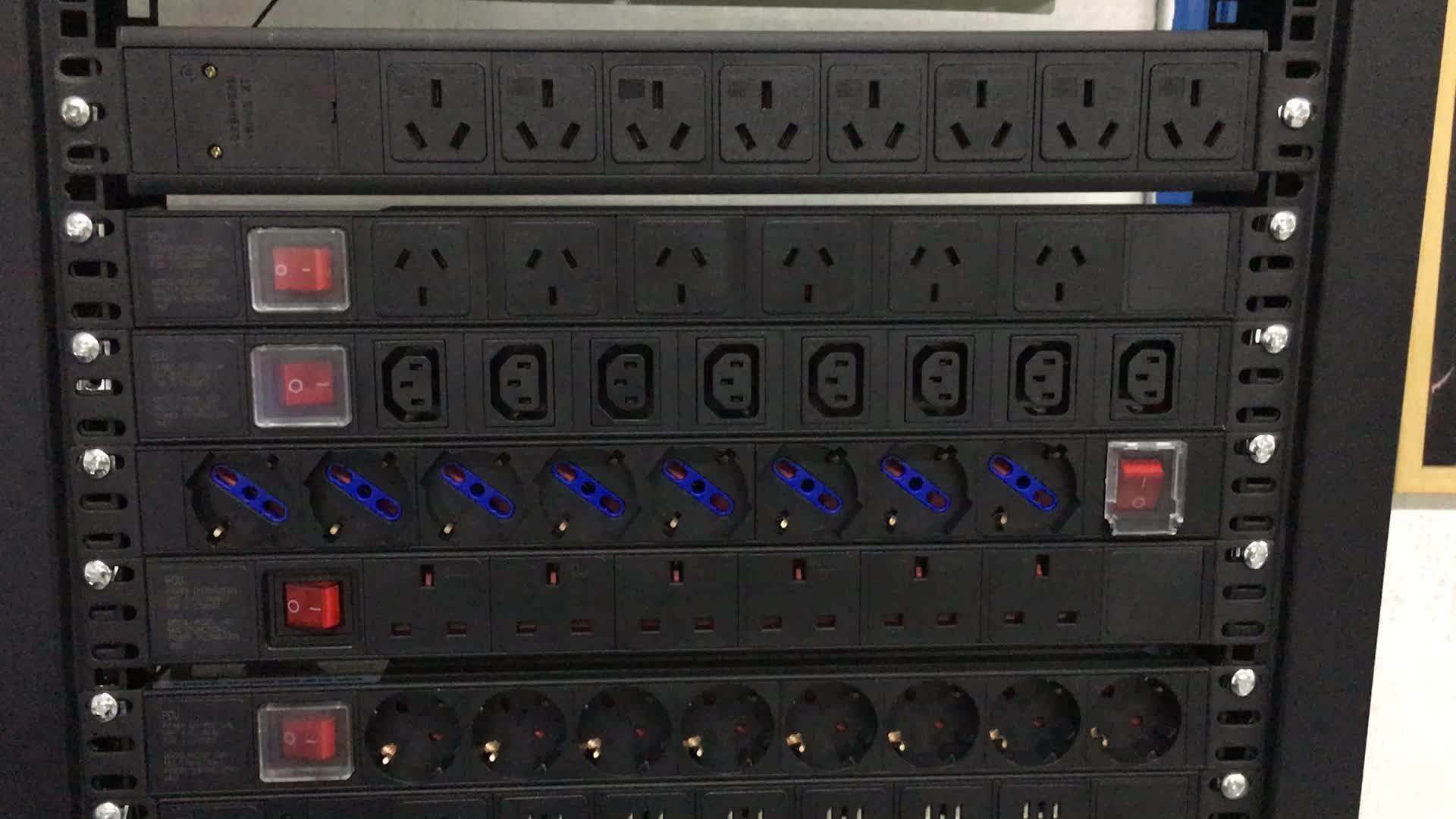 German Type Rack Pdu Distribution Panel Board Power Socket For Network ...