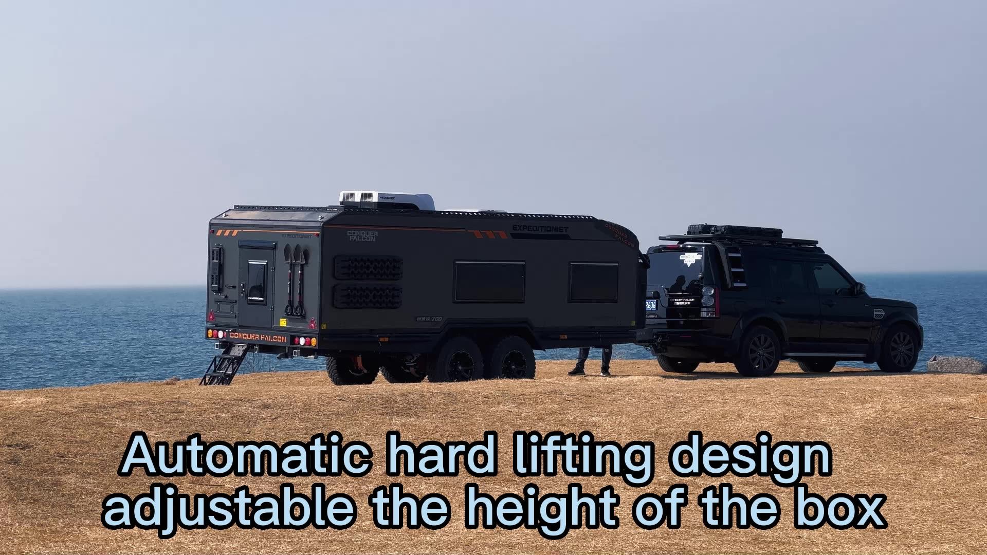 Aluminium Luxury Caravan Trailer Offroad Family Caravan Trailer For Car ...