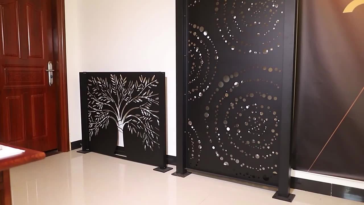 Metal Perforated Aluminum Screen Room Divider Foldable Room Dividers ...