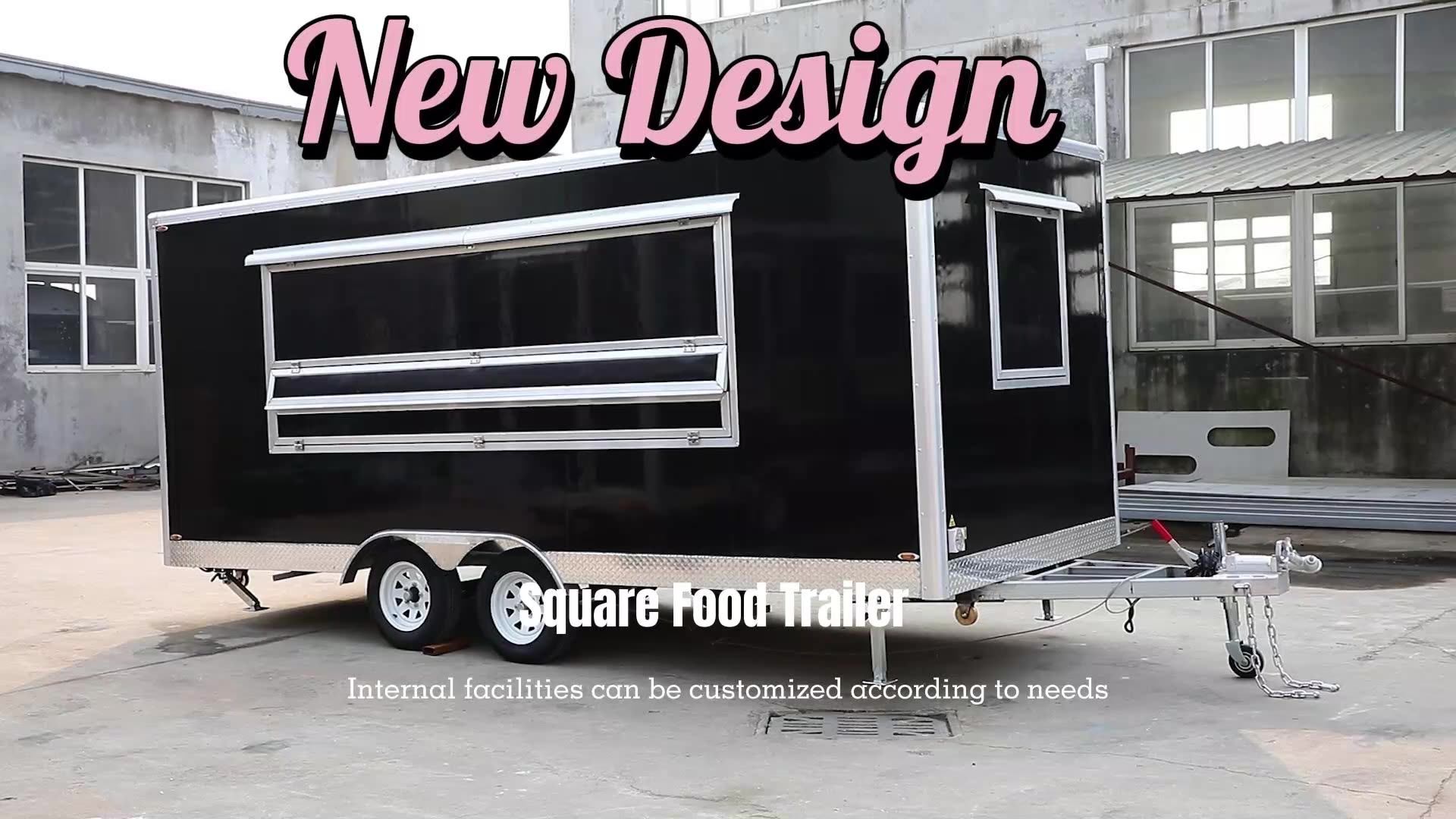 12ft Commercial Food Van Concession Street Mobile Food Truck Cart Fast ...