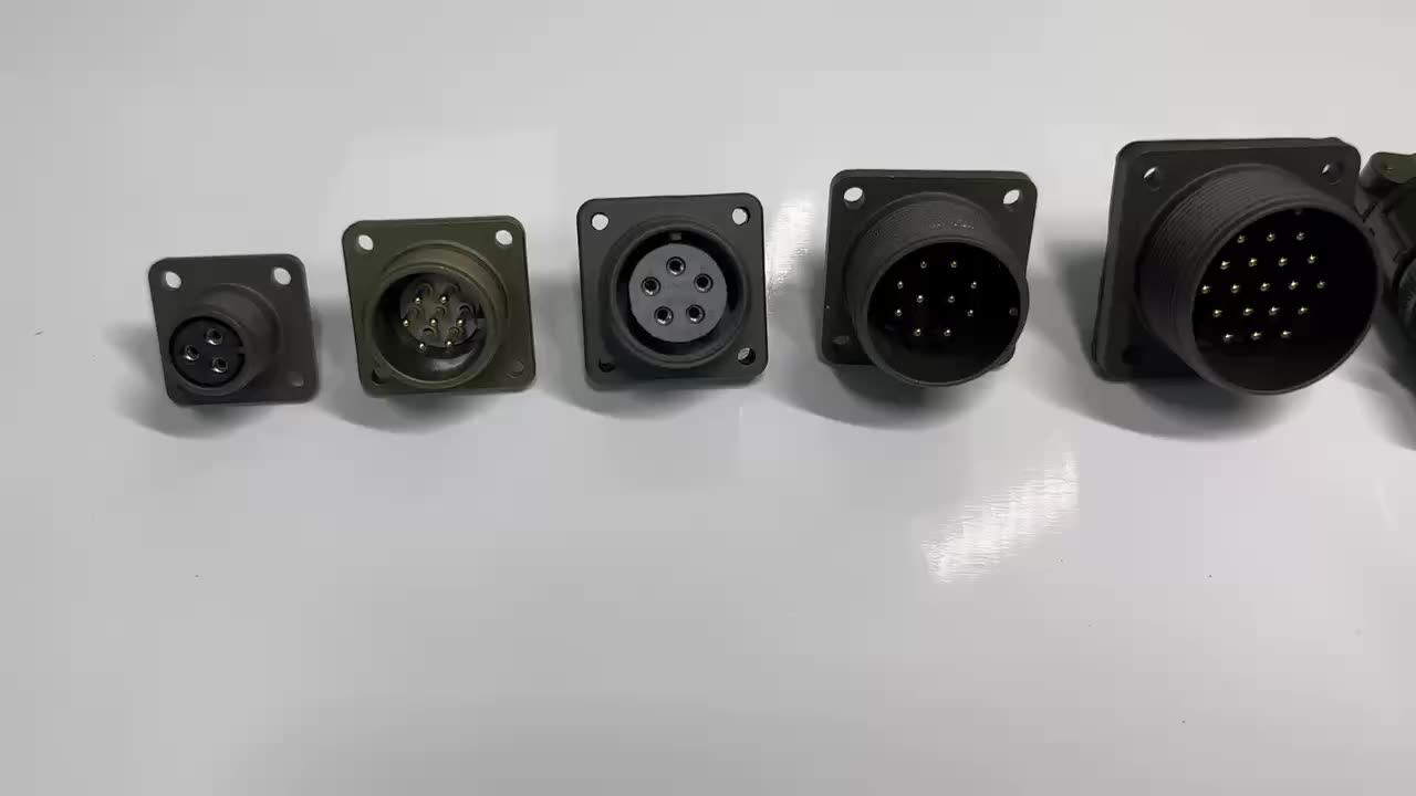 Amphenol 14 Way Cable Mount Connector Plug,Pin Contacts,Shell Size 22 ...