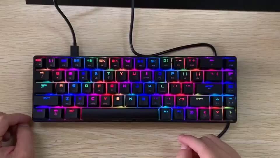 Mk14 Mechanical Feel Wired Keyboard Desktop Computer Notebook External ...