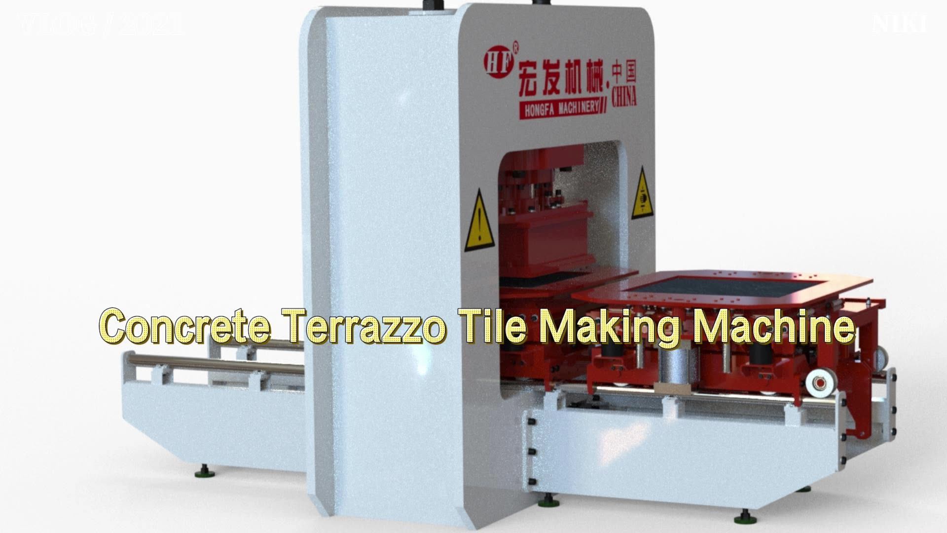 Automatic Marble Chips Terrazzo Tiles Maker Terrazzo Tile Making ...