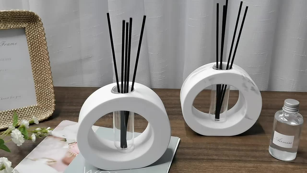 2024 Lovely Unique Christmas Tree Glass Bottle Reed Diffusers Set Home ...