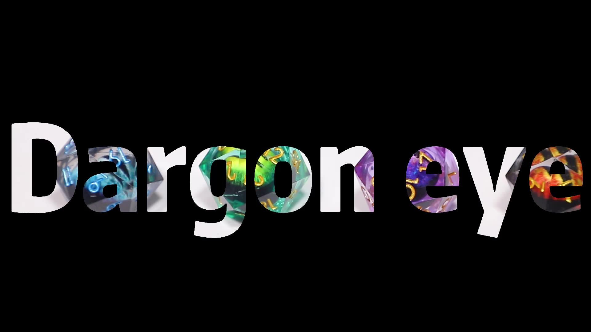 7pcs Floating Eyeball Polyhedral Sharp Edge Dice Set Resin Dragon's Eye ...