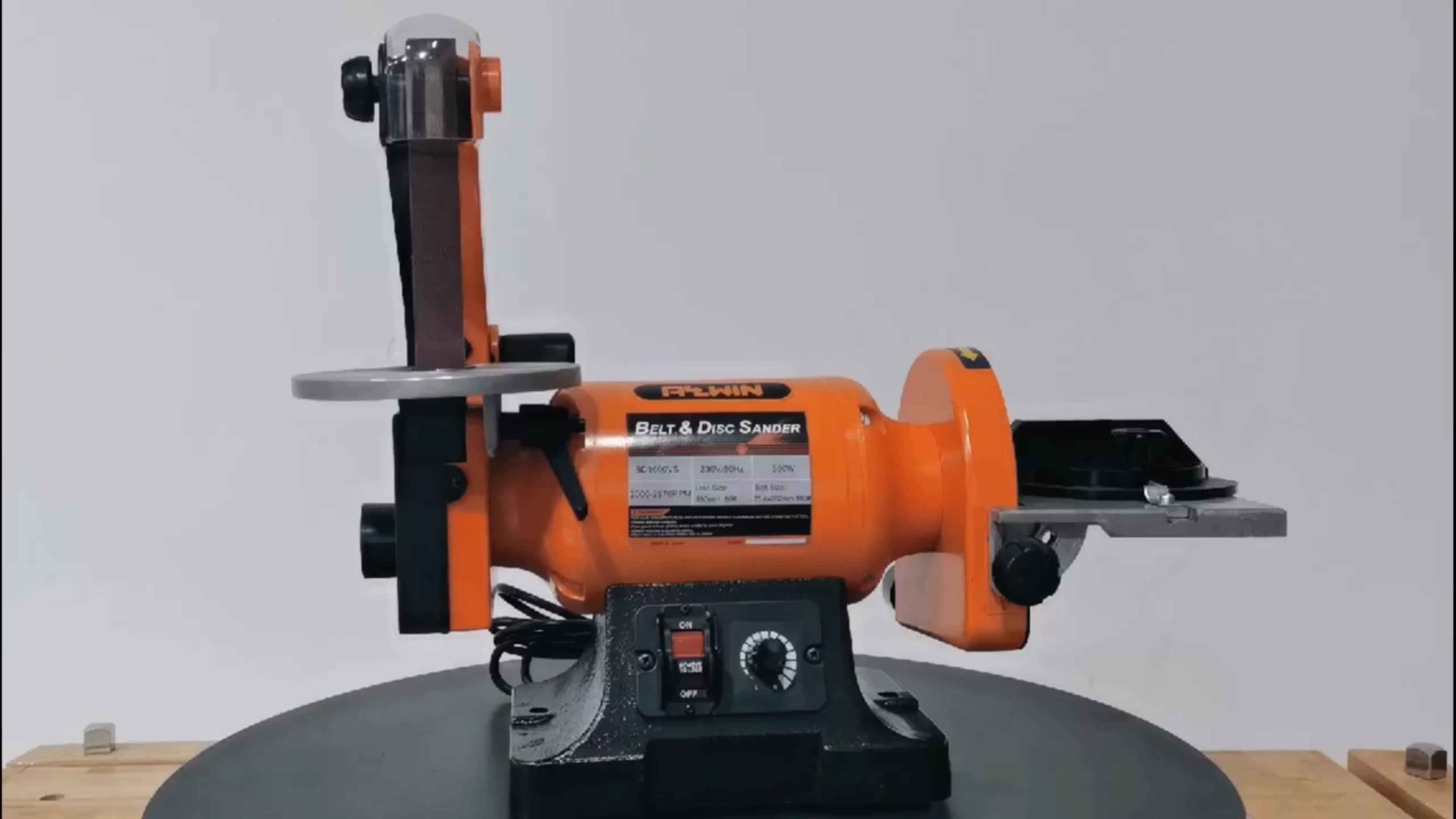 Allwin Electric Combo Belt Disc Sander 150mm Disc 550w Direct Drive ...