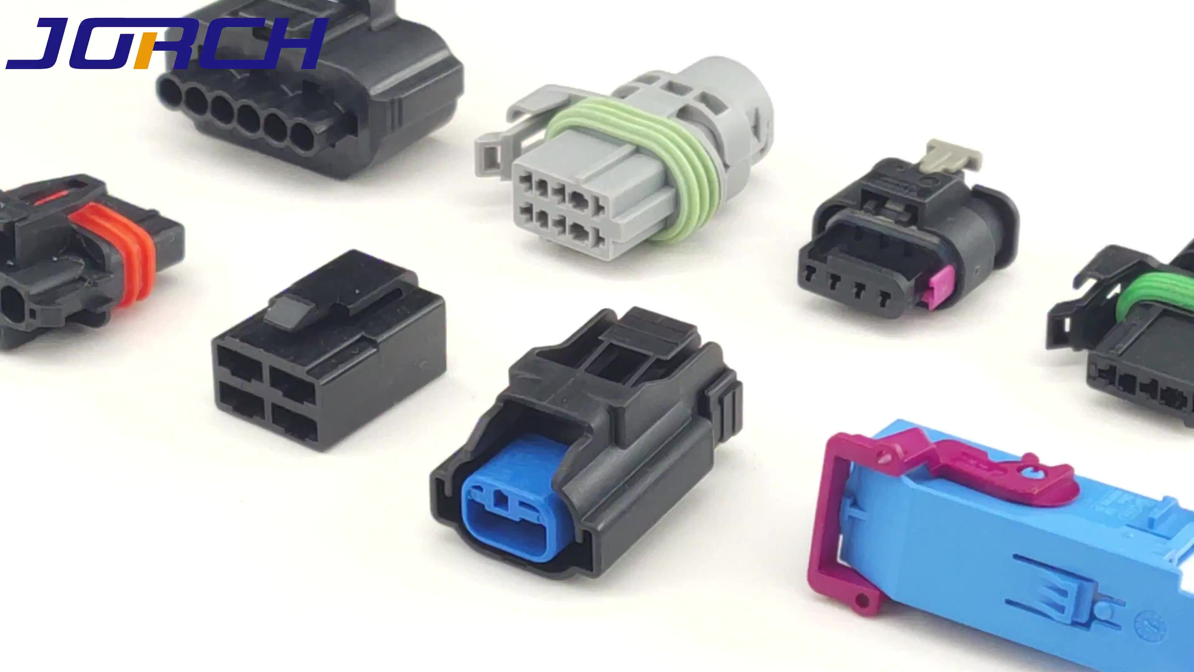 3 Pin Female Tyco Amp Automotive Cable Circular Connector Waterproof ...