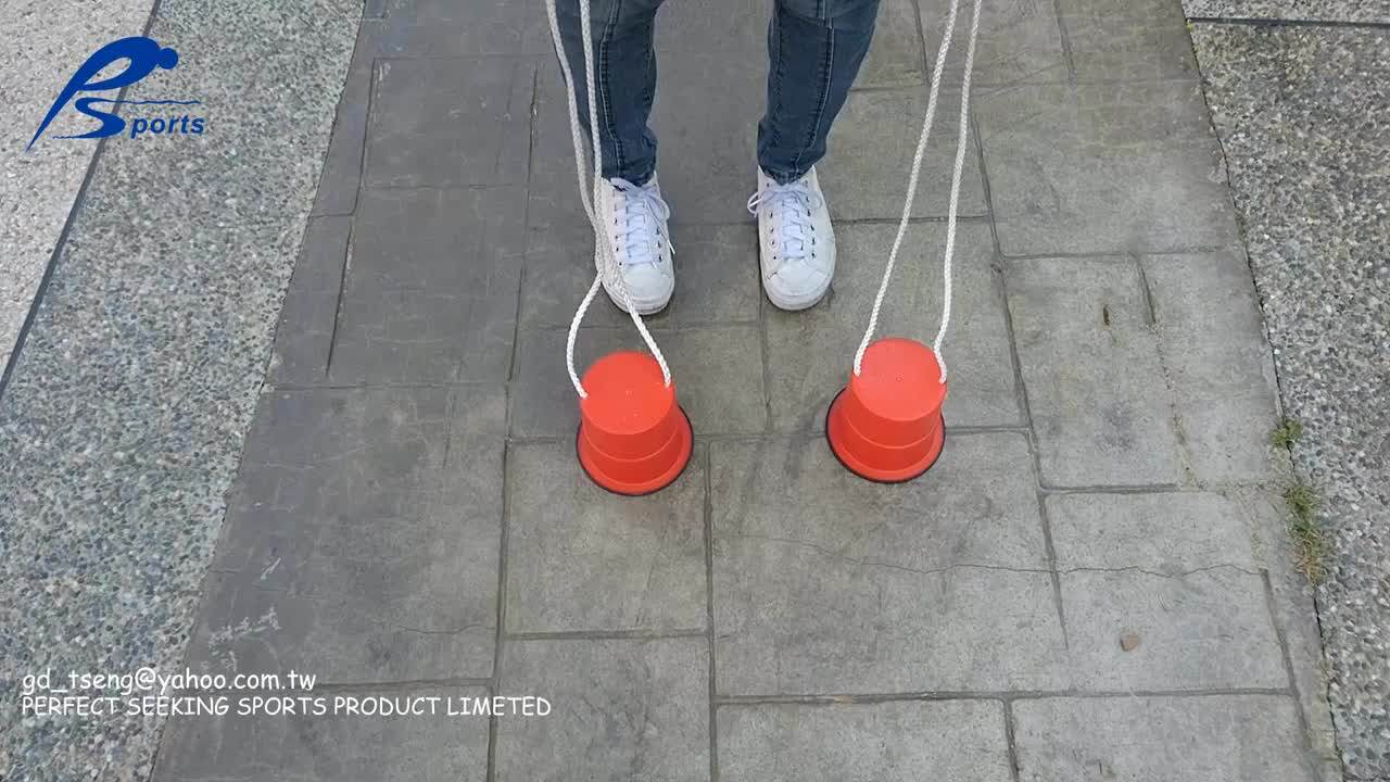 Hot Sale Balance Training Toy Tpr Bucket Shape Walking Stilts With ...