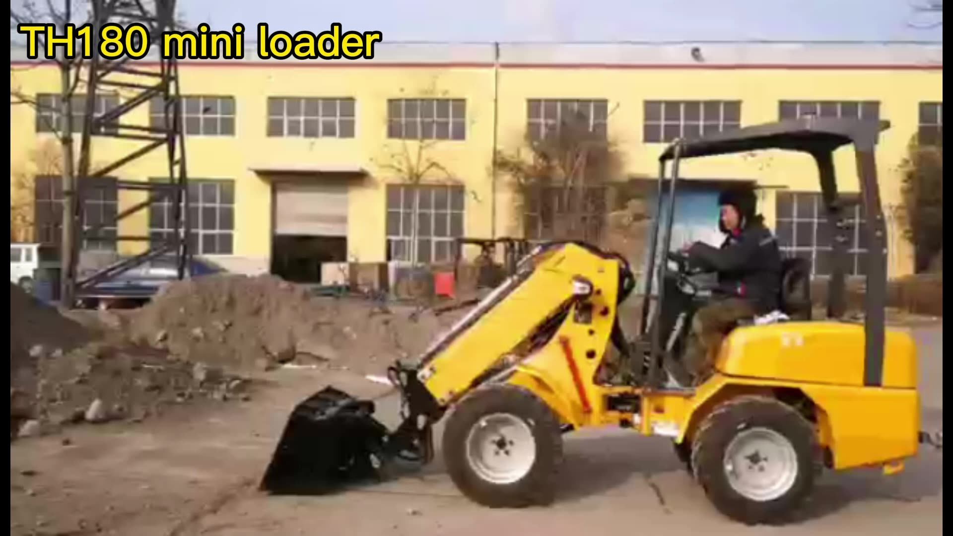 Hot Sale Mini Loader Th180 Model 4 Drive Wheel Loader - Buy Micro Small ...