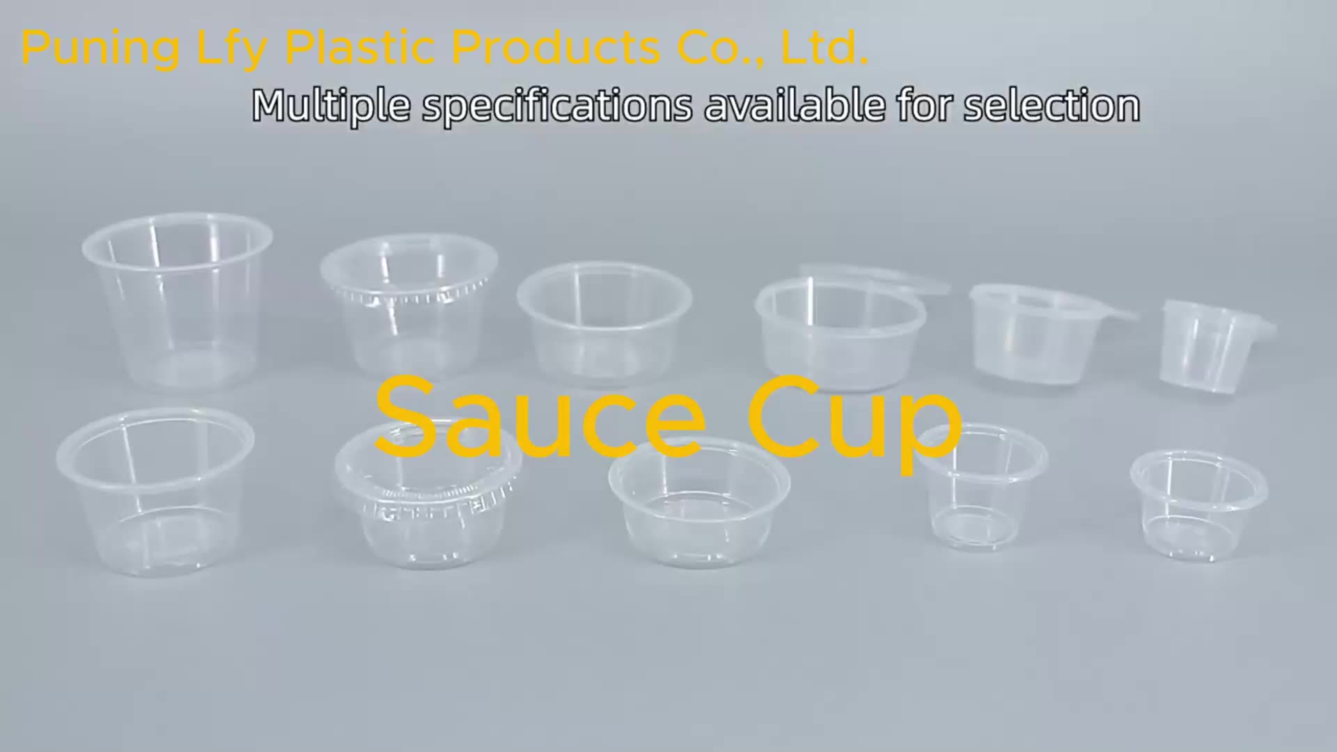 Wholesale 2oz Disposable Transparent Plastic Pet Pp Take Away Portion Dipping Sauce Cup With Lid ...