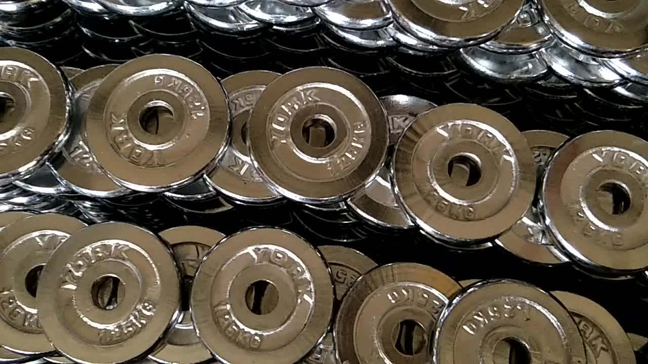 Fitness Man Cast Iron Electroplating Dumbbell Barbell Plates - Buy ...