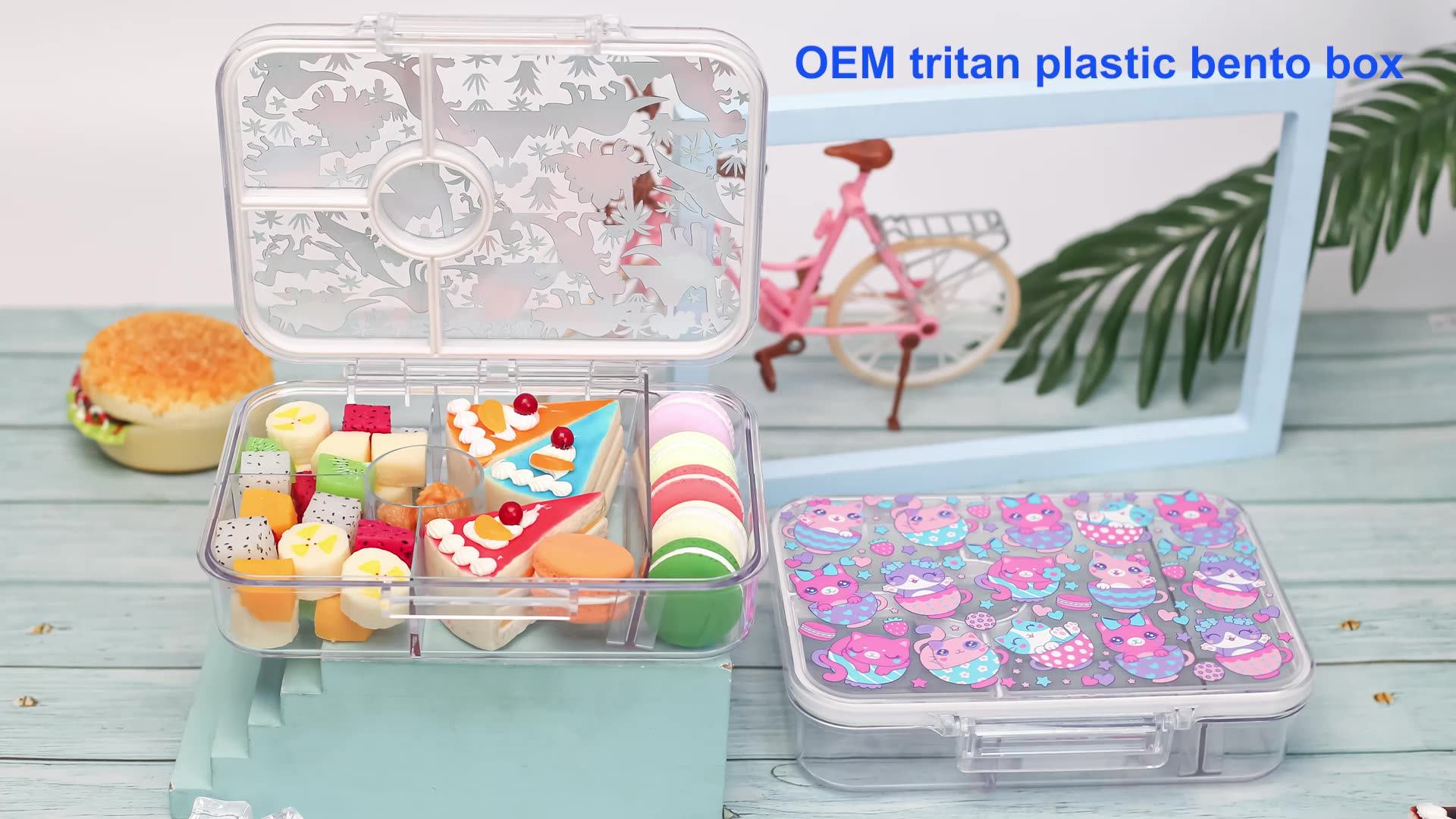 New Design Children Kids Portable Plastic Bento Box Microwave Safe Food ...