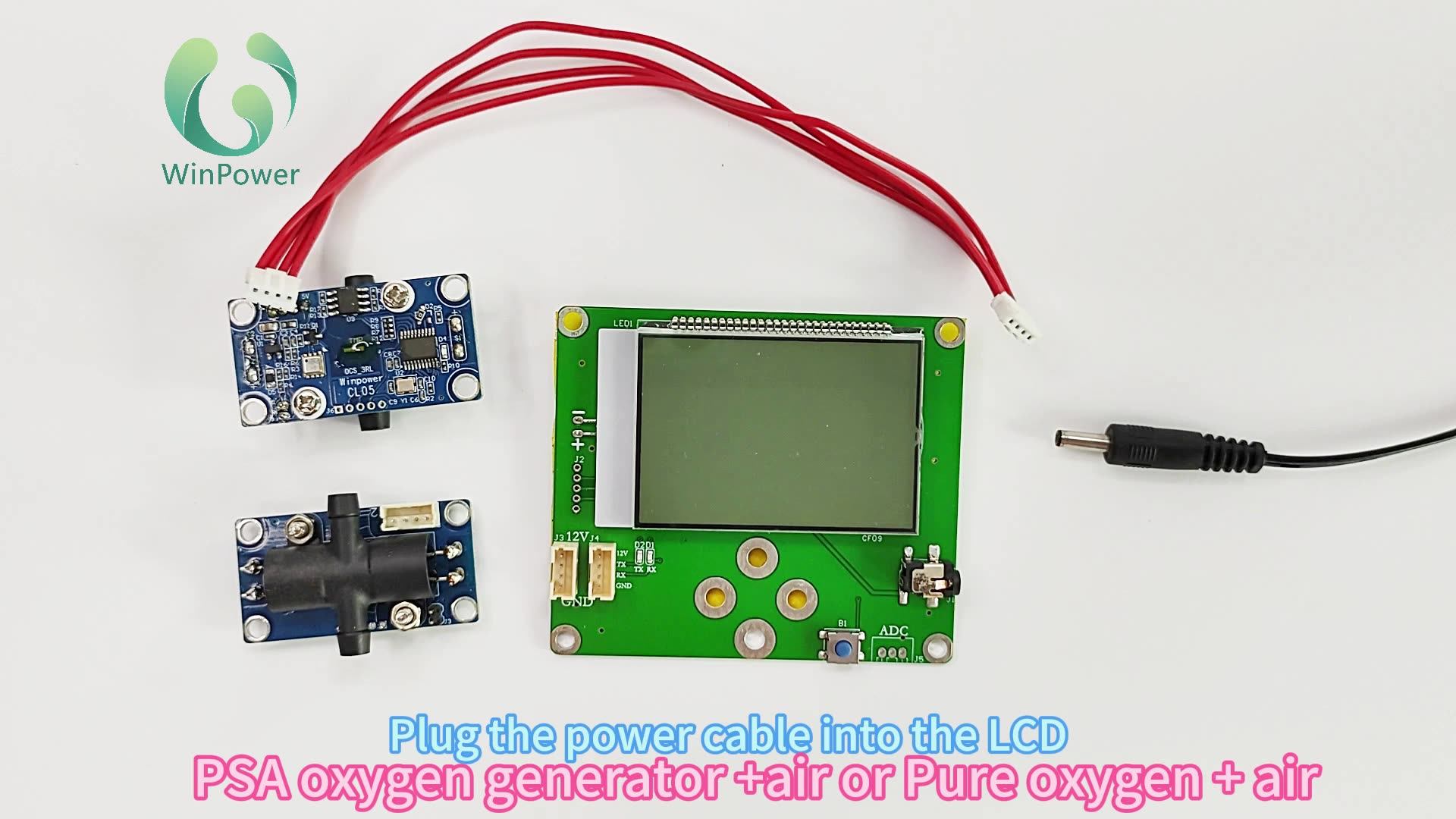 Lcd+psu Display Screen And Power Adapter Oxygen Sensor Not Included ...