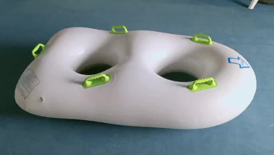 New Design Double Bullet Tube Raft For Waterpark Inner Tube Slide White ...