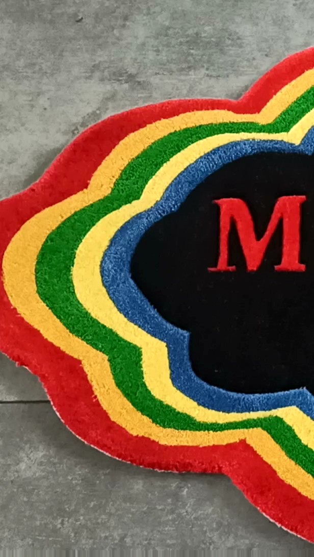 Special Design Indoor Custom Hand Made Plush Carpets Die Cut Rug Logo ...