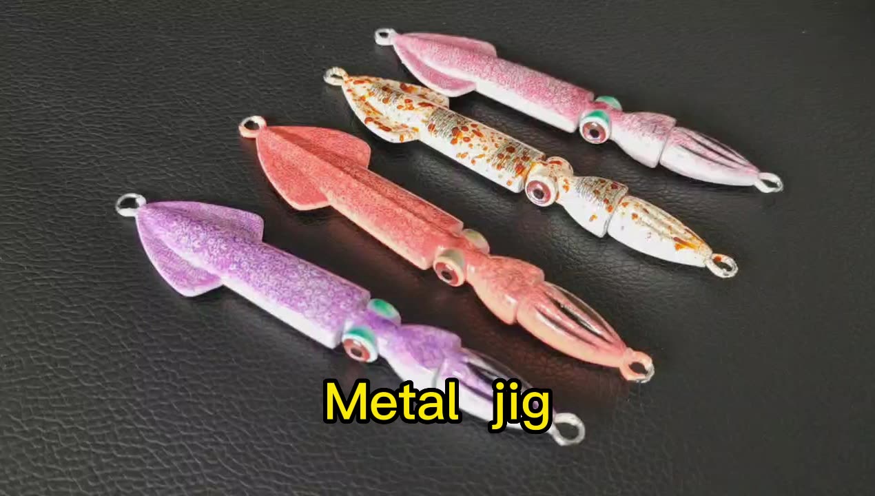 Mister Jigging Red Blue Luminous 3d Print Heavy Tuna Lure 100g 200g 300g 400g Jig Lure Squid ...