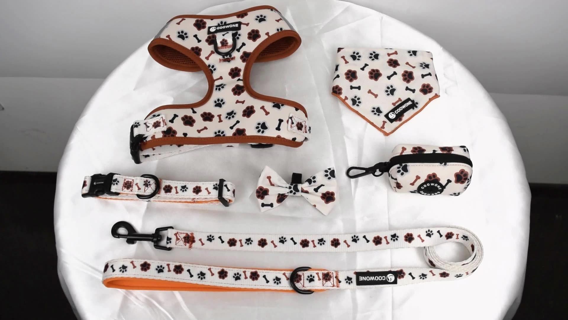 Custom Designer Dog Harness Set Soft Padded Pet Collar Premium Dog ...